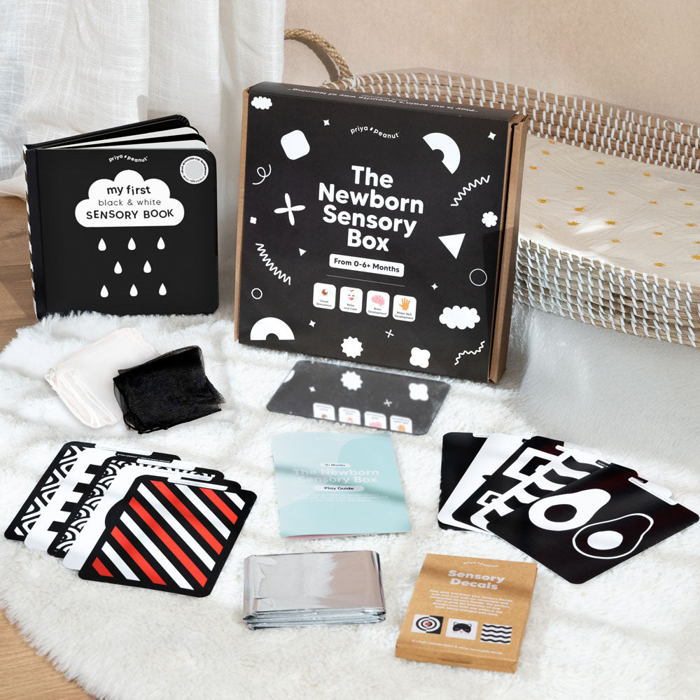 The Newborn Sensory Box (0-6+ Months) - The Perfect Sensory Toys For Newborns | Priya & Peanut