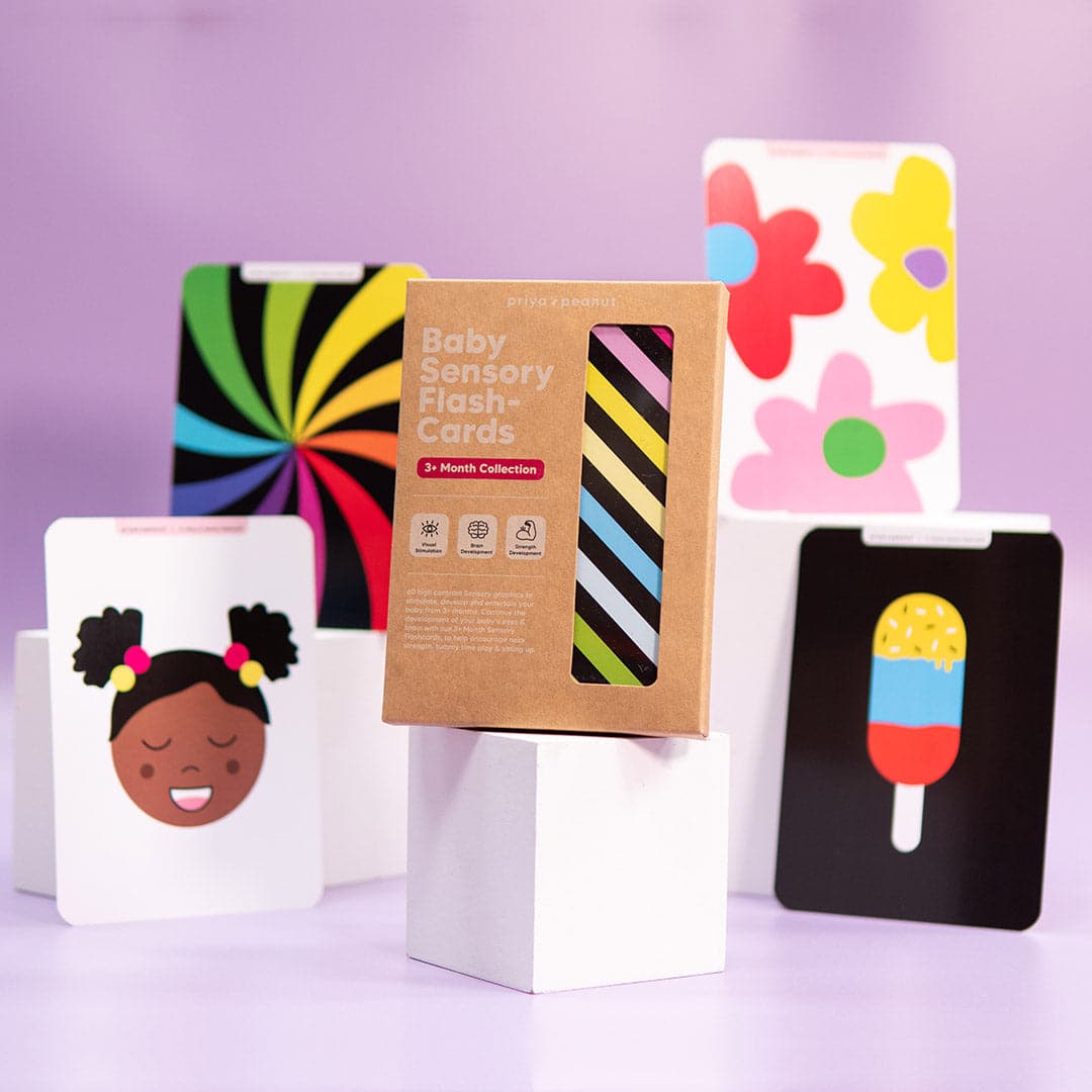 3+ Month Colour Baby Sensory Flashcards | Best High Contrast Flashcards ...
